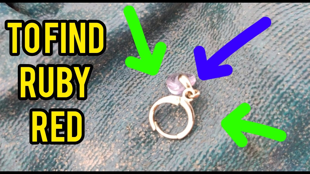 Finding ruby earrings, 2000 dollars gold - YouTube
