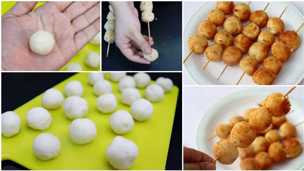Kids Favorite Snack Recipe | Mozzarella Bread Balls Recipe | Mini Bread ...