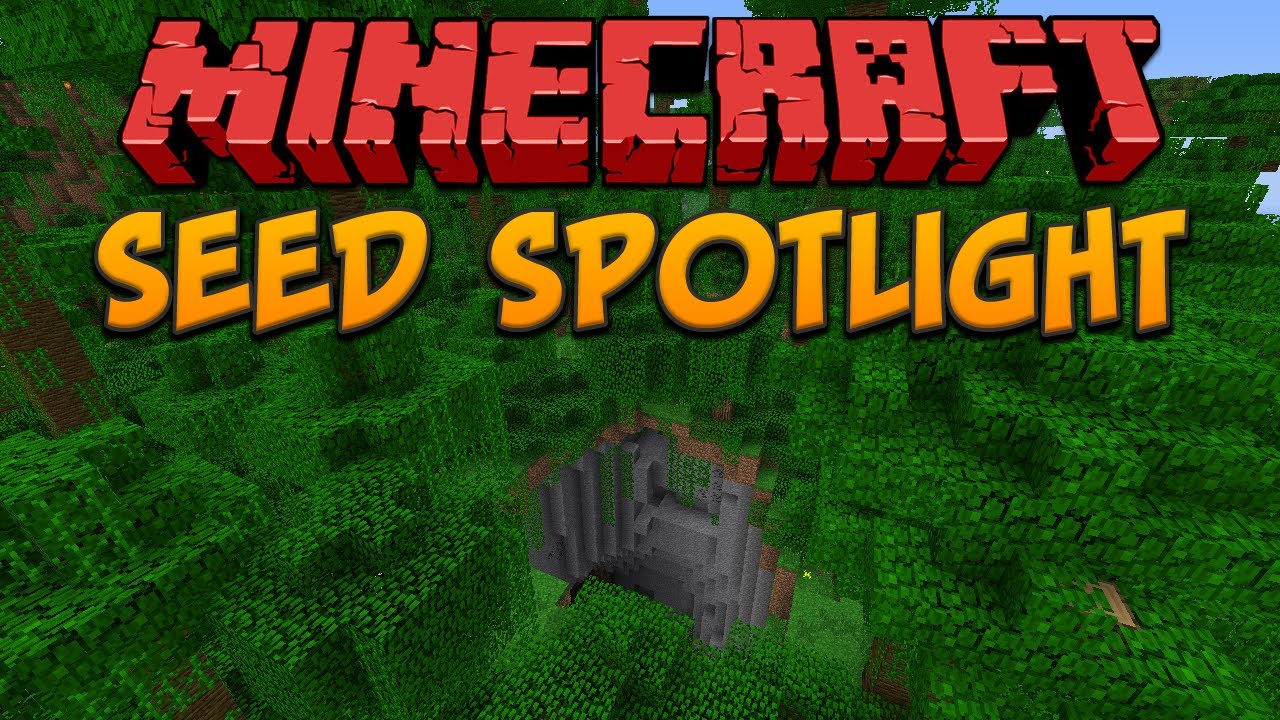 Minecraft: Seed Spotlight - Epic Cave & Double Ravine - YouTube