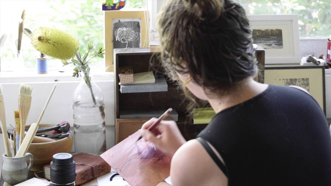 Making a Dry Point Etching Plate - YouTube
