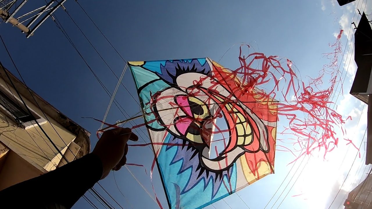 Peguei o Pipão lotado de linha, Joguei o Réu na rabiola do pipa Gigante ...