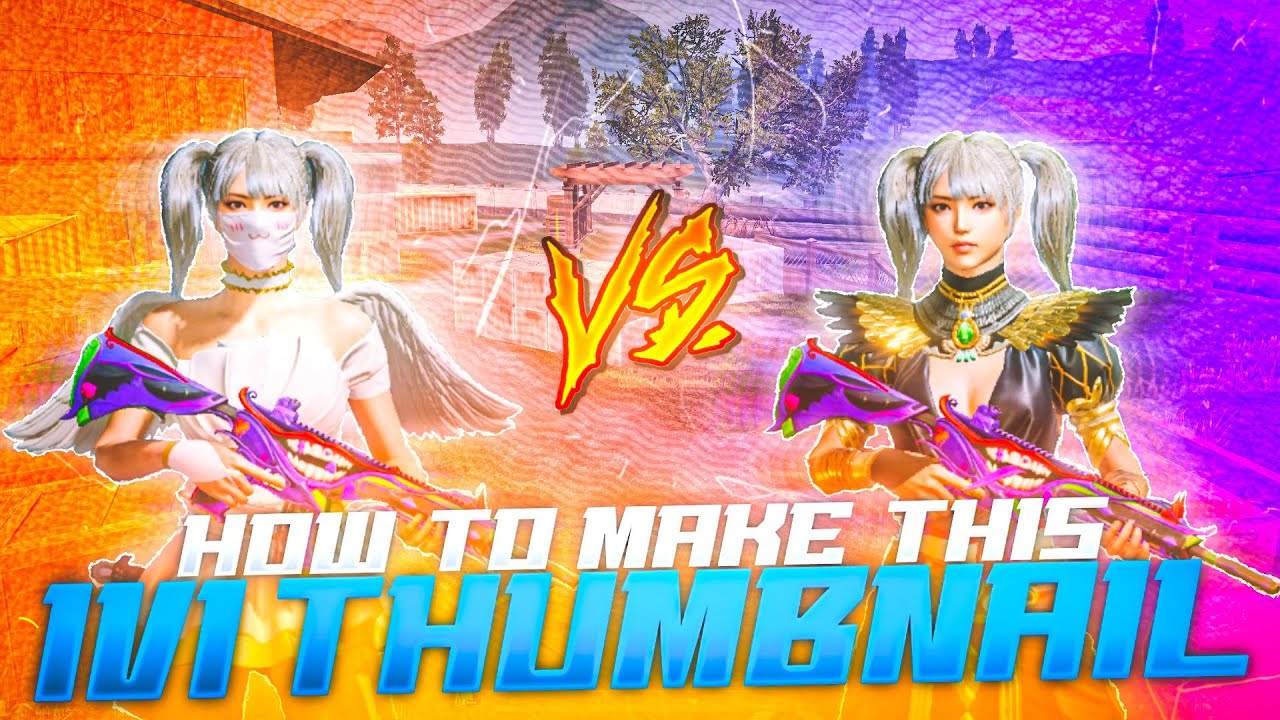 🔥How To Make This 1V1 BGMI Thumbnail On Android | Pubg Montage ...