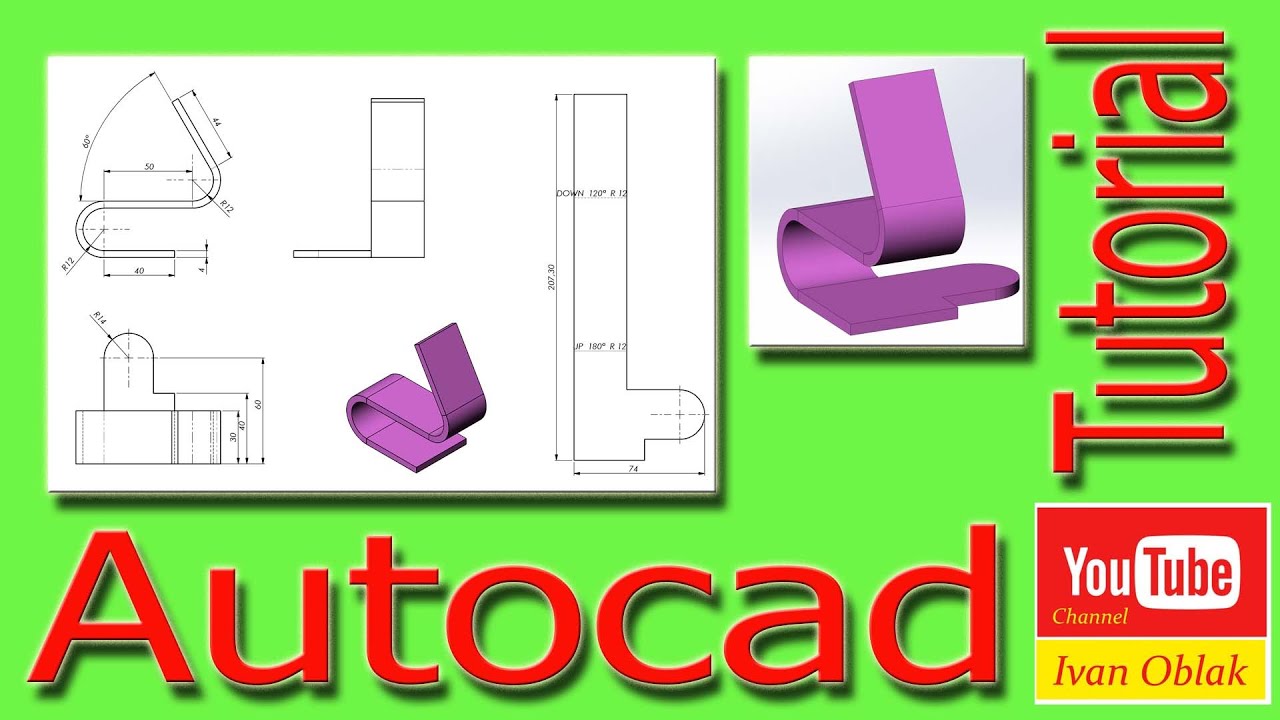 Autocad Sheet metal - Tutorial 0158 - YouTube