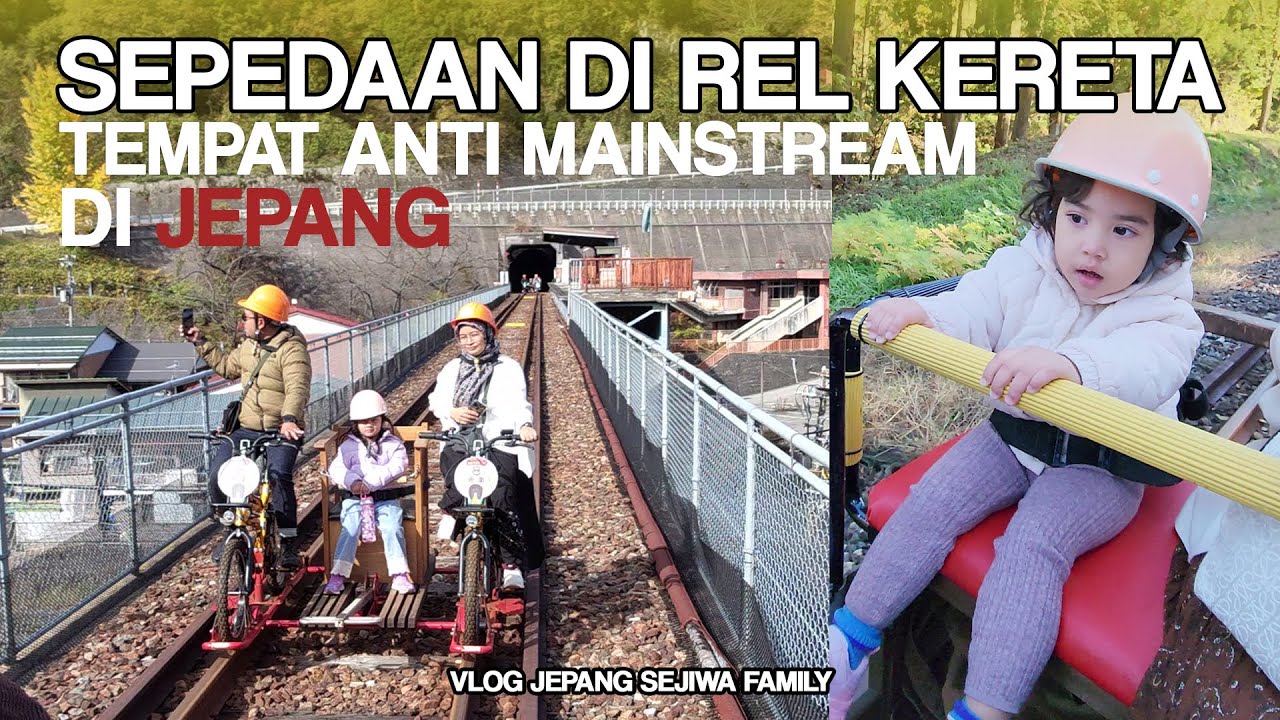 MAIN SEPEDA DI REL KERETA JEPANG - GATTAN GO - YouTube