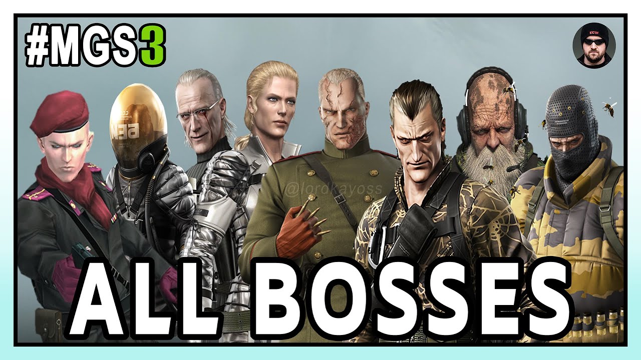 MGS3 ALL BOSSES Ultimate Guide [Metal Gear Solid 3] [E-Extreme] #mgs3 # ...