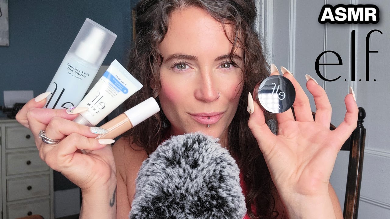 ASMR - HUGE Elf Makeup Haul (Tapping, Scratching, Whispered) - YouTube