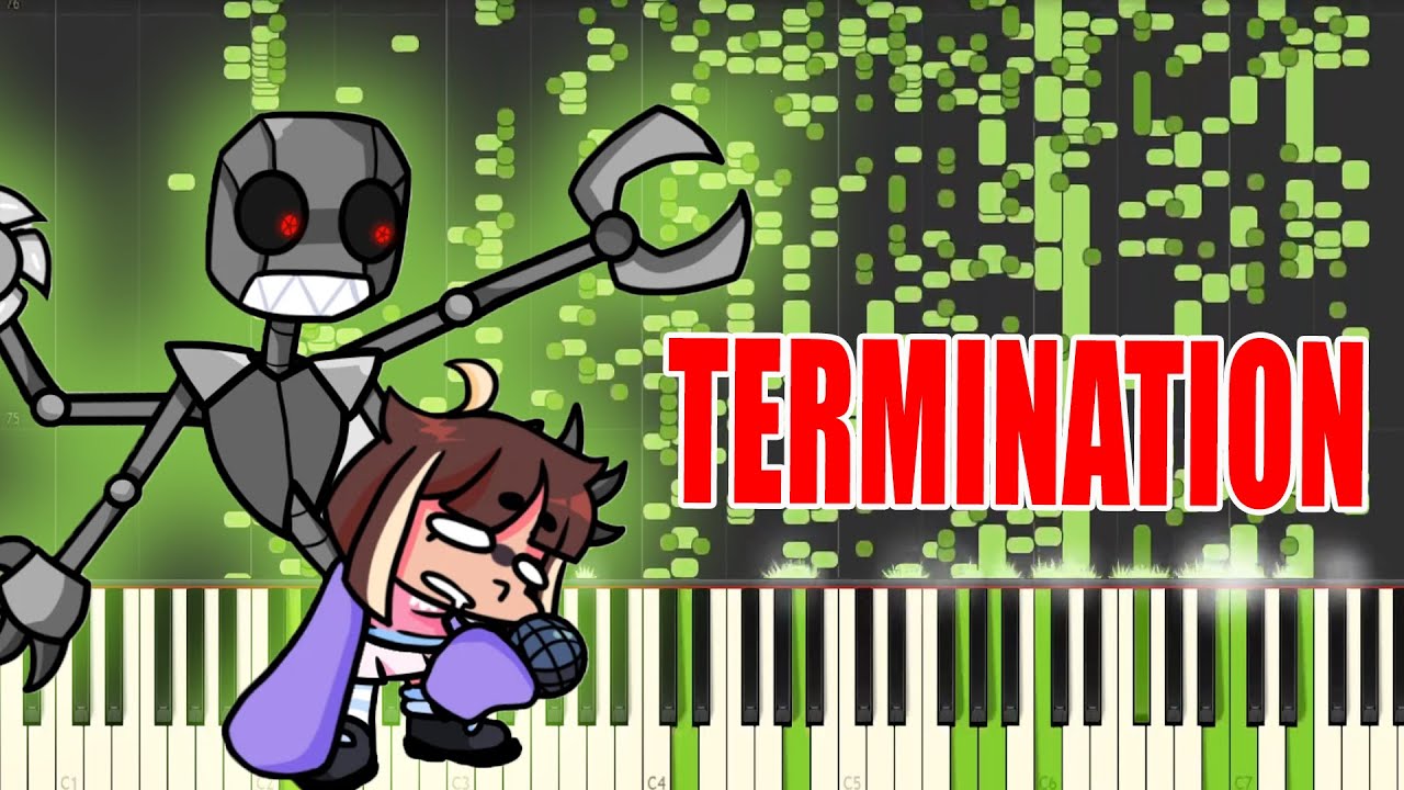 Termination - Friday Night Funkin QT Mod MIDI | Termination Piano sound ...
