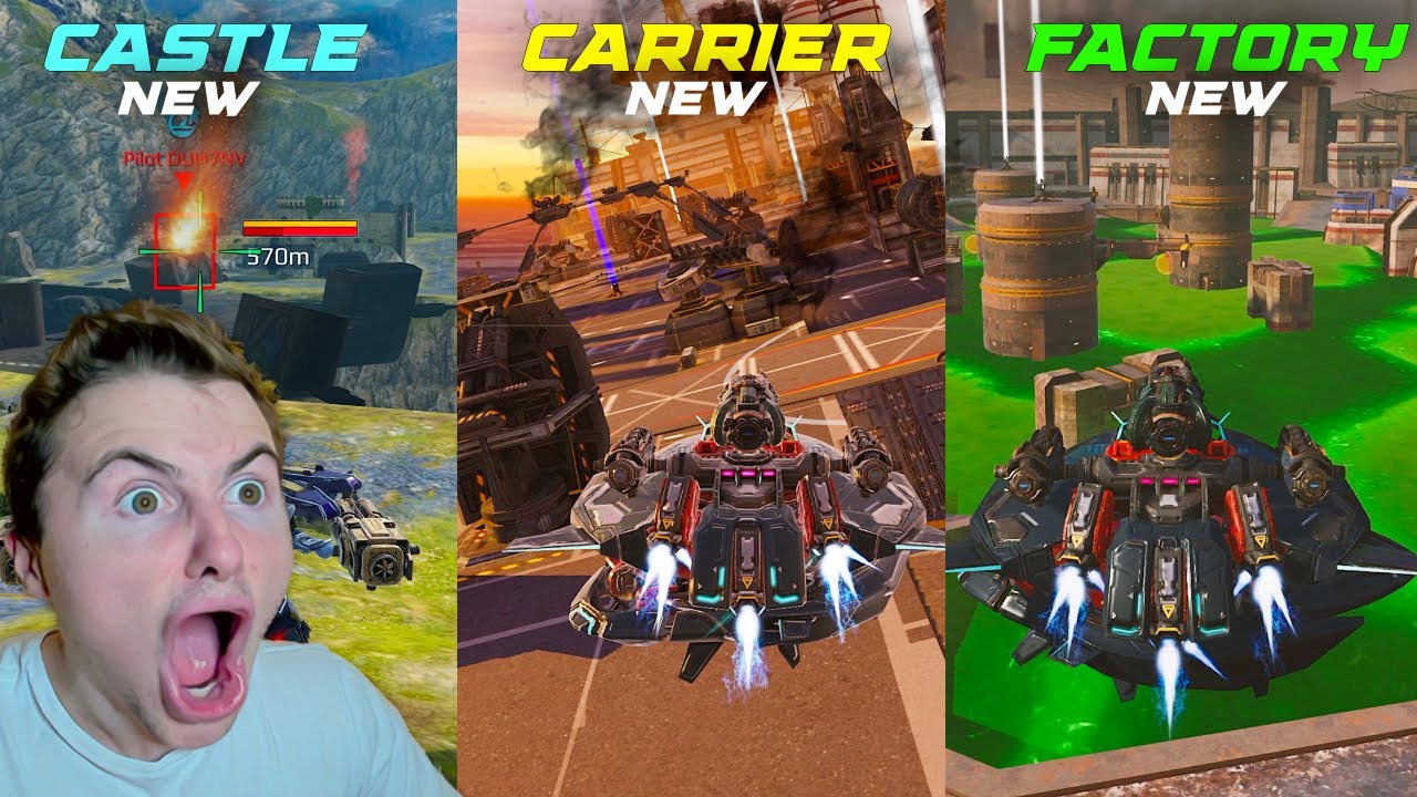 4 NEW Maps Is Crazy - Carrier Map Sinks Into Water | Factory Fills Up ...