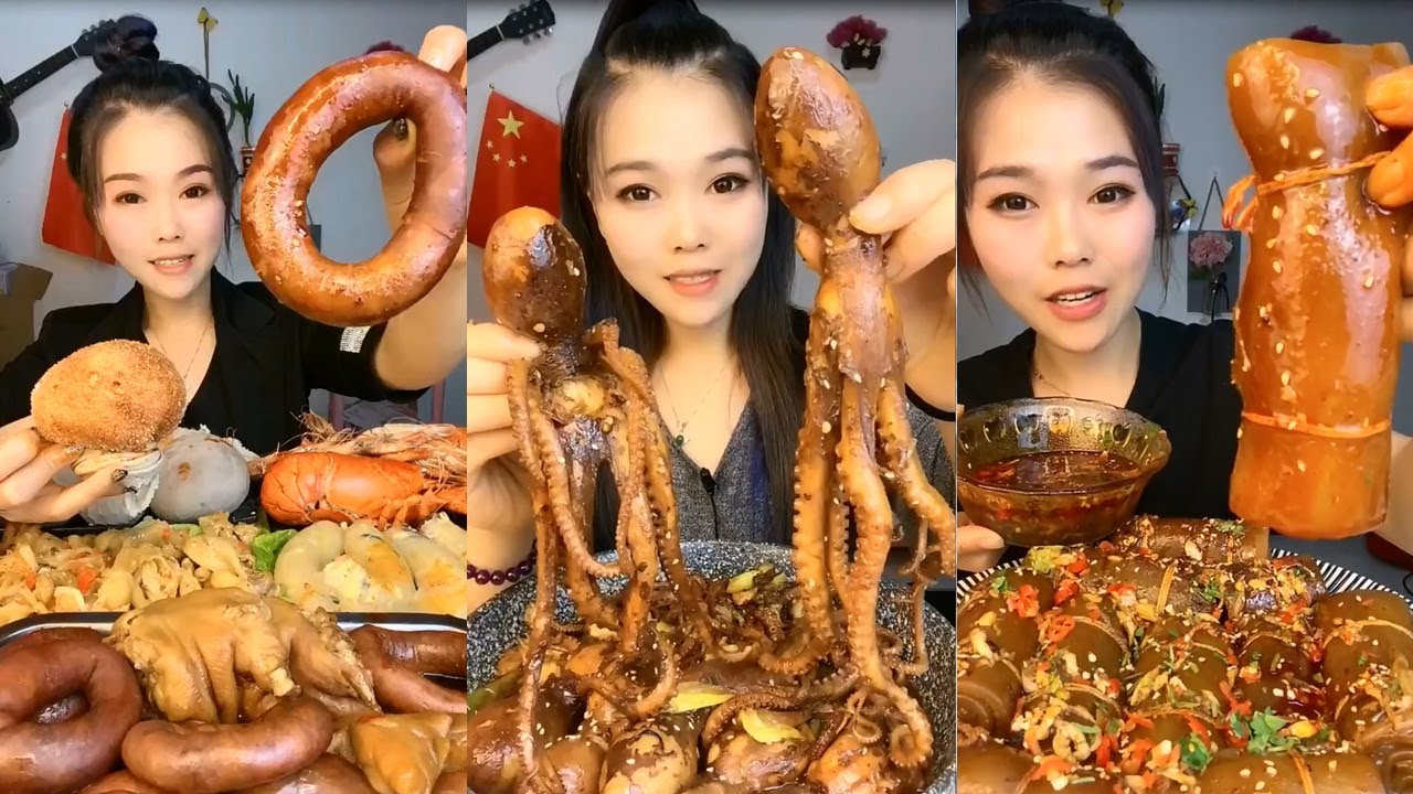 Chinese various food challenges Eating show Vol 6 - YouTube