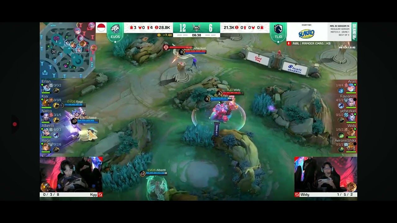 PERTANDINGAN SUPER SERU EVOS VS TIME LIQUID 10 MENIT KELAR EVOS ALBERT ...