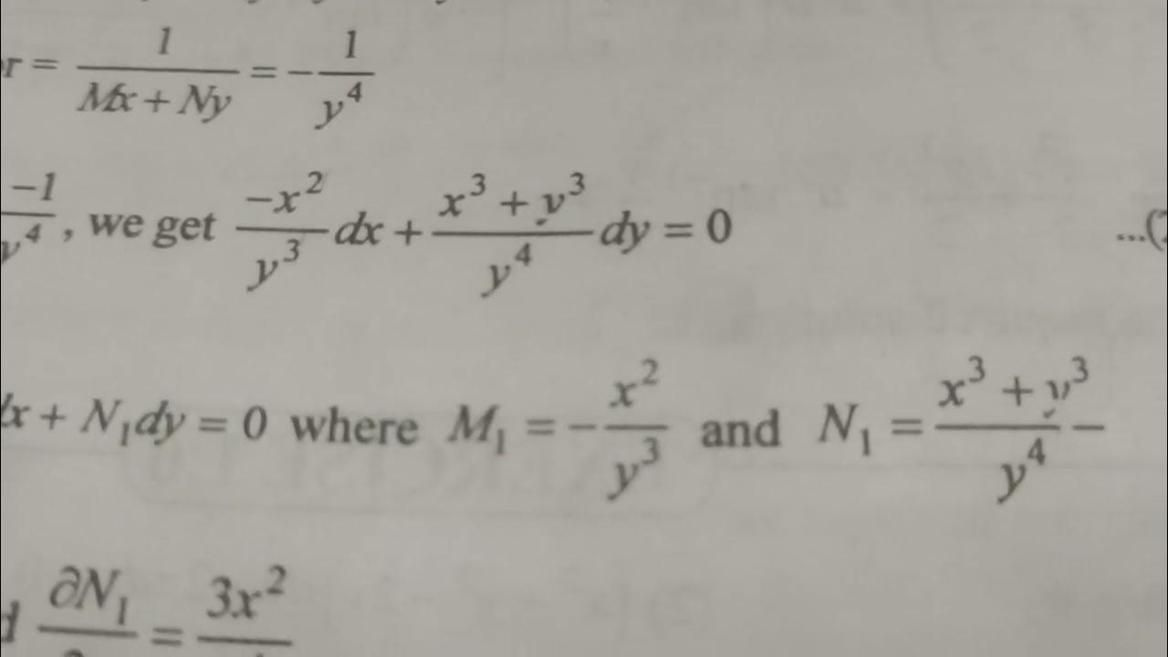Solve differential equation - YouTube