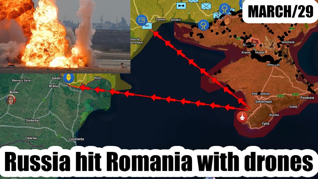 Urgently! Russia hit Romania with drones - Powerful explosions were ...