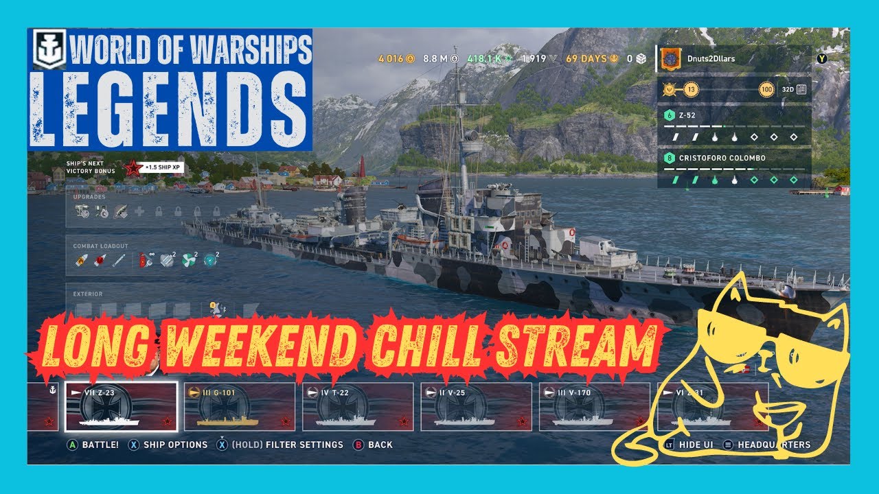 World of Warships Legends - Long weekend Chill Stream - YouTube