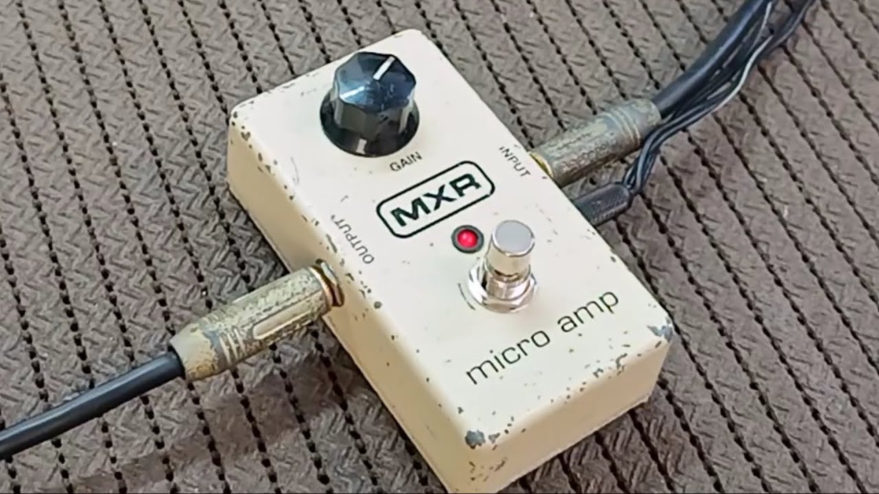 Dunlop MXR micro amp - YouTube