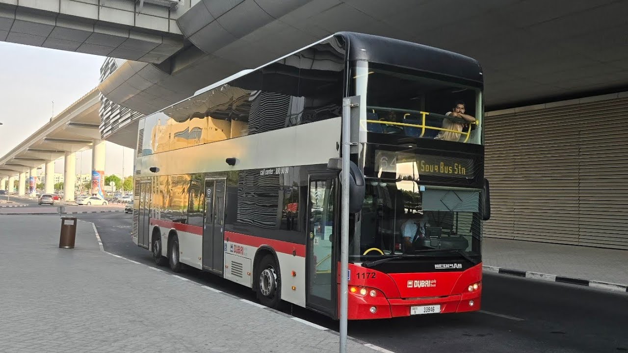 2025.08.31 Dubai Bus: Double-decker bus upper & lower decks 1st person ...