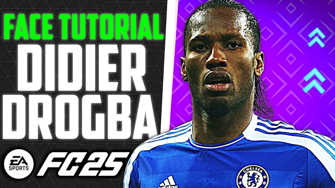 How to make DIDIER DROGBA in EA FC 25 - Pro Clubs/Career Mode Face ...