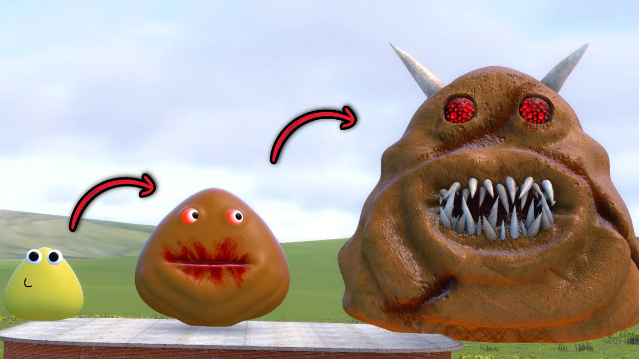EVOLUTION OF NEW POU BOU'S NEW MONSTER In Garry's Mod! - YouTube