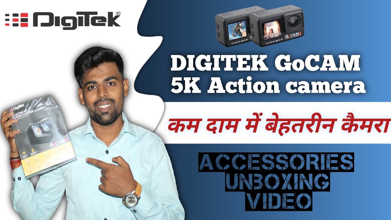 Digitek GoCAM 5K ACTION camera | Review & unboxing Budget camera under ...