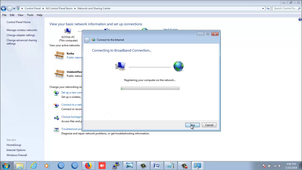 How to Create a PPPoE Dial Up Connection on Windows 7 Step By Step ...