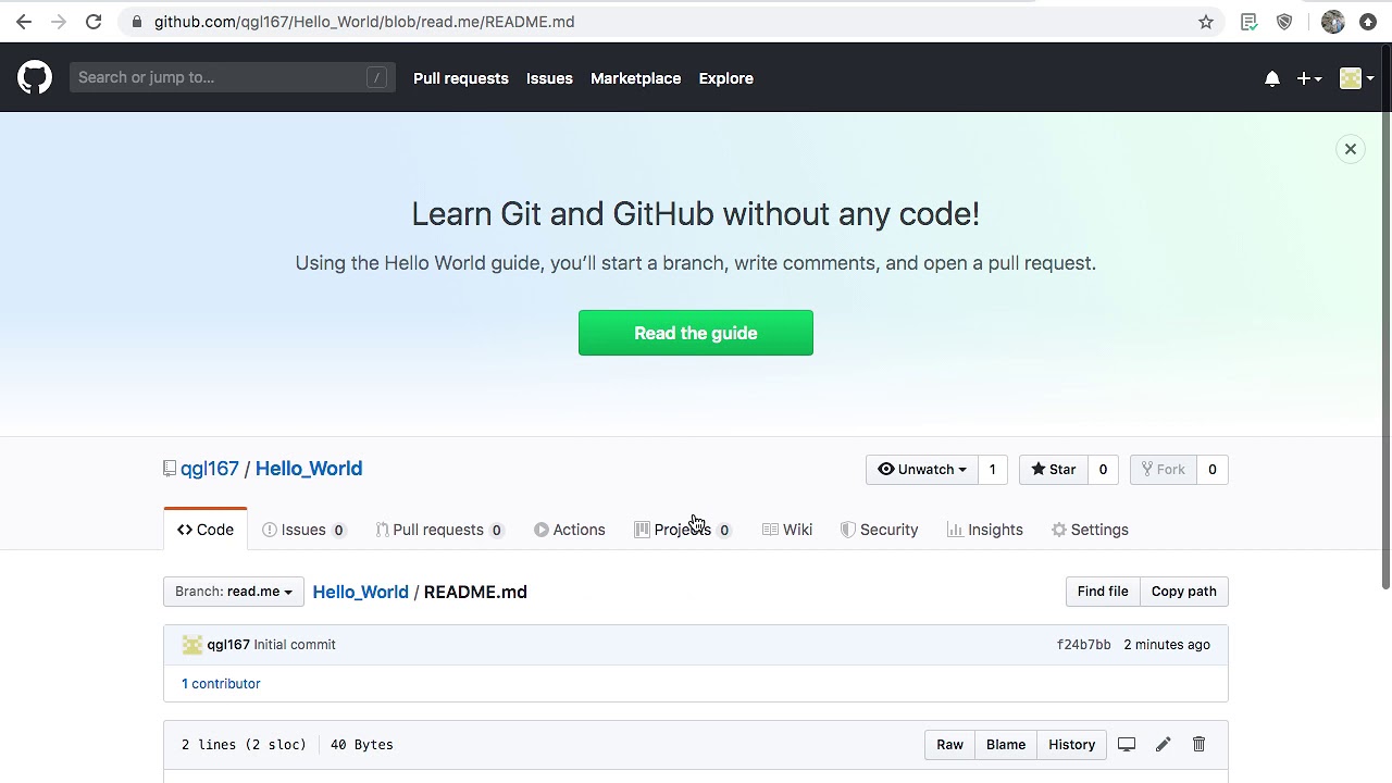 git hub Hello World - YouTube