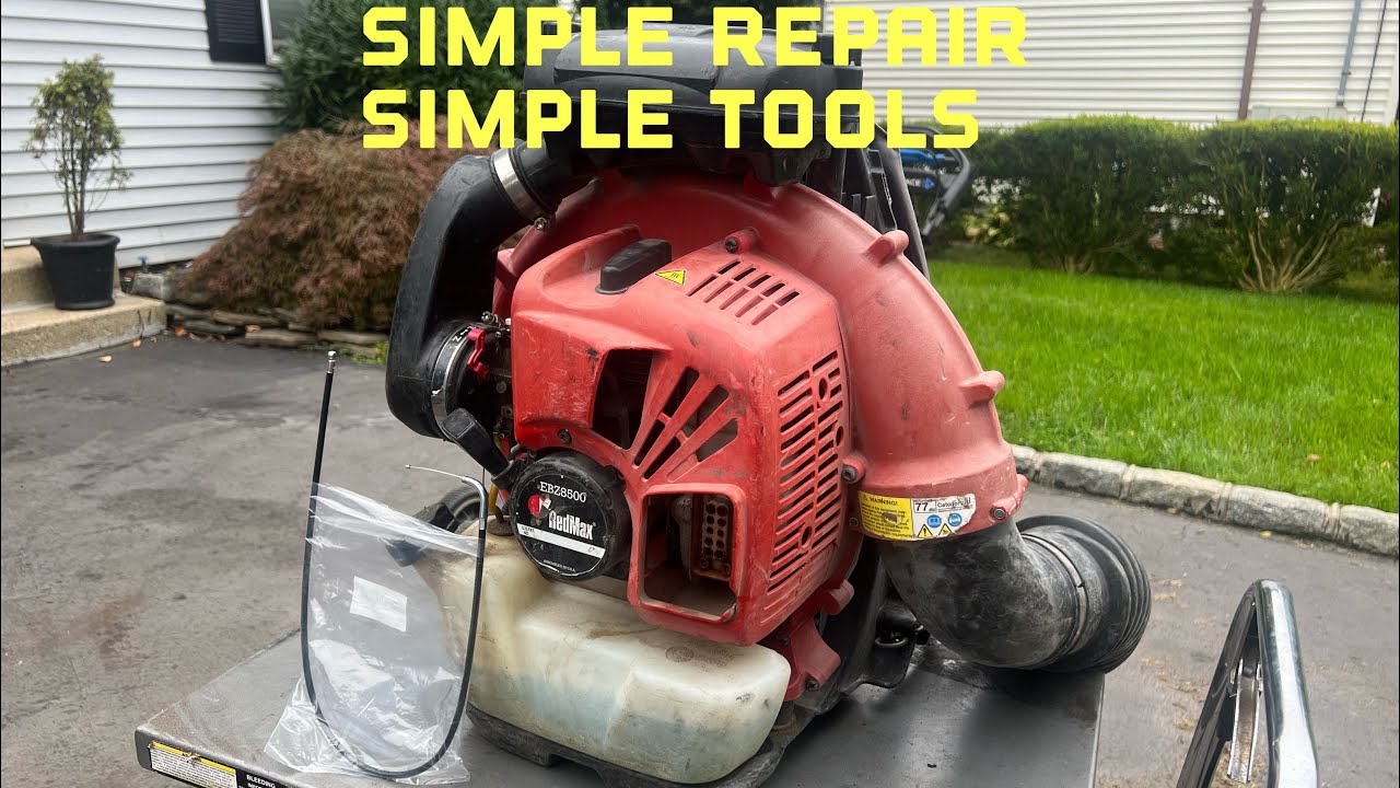 HOW TO CHANGE BROKEN THROTTLE CABLE ON REDMAX BACKPACK BLOWER EBZ8500 ...