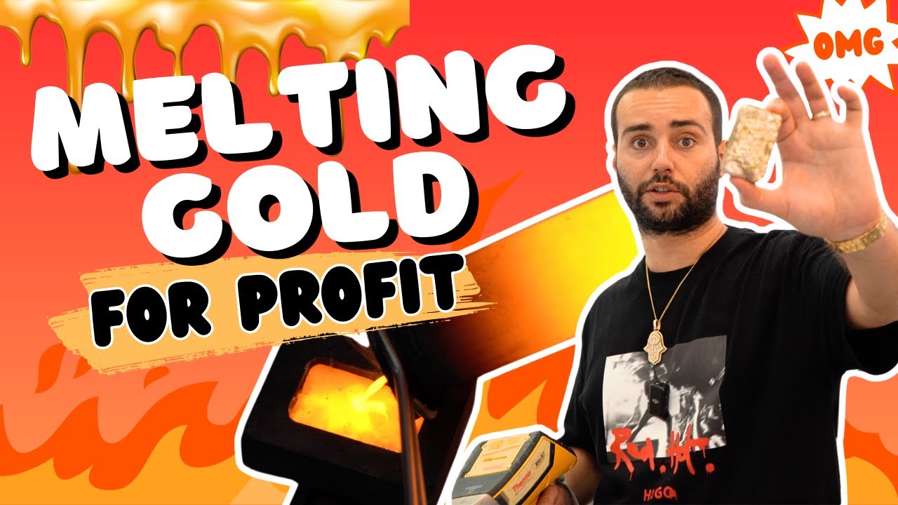 Melting Scrap Gold Jewelry to Make Profit - YouTube