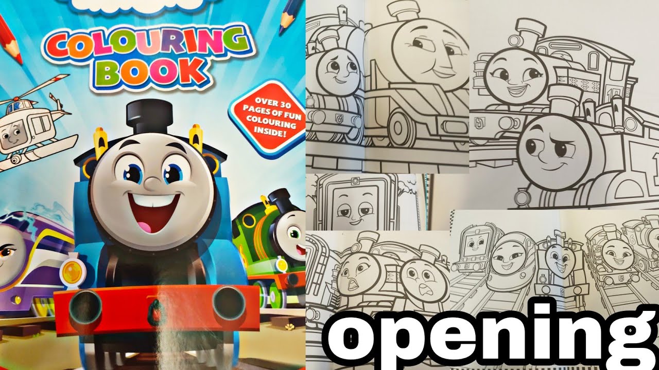 got a bargain from Poundland Thomas and friends colouring book for £1 ...
