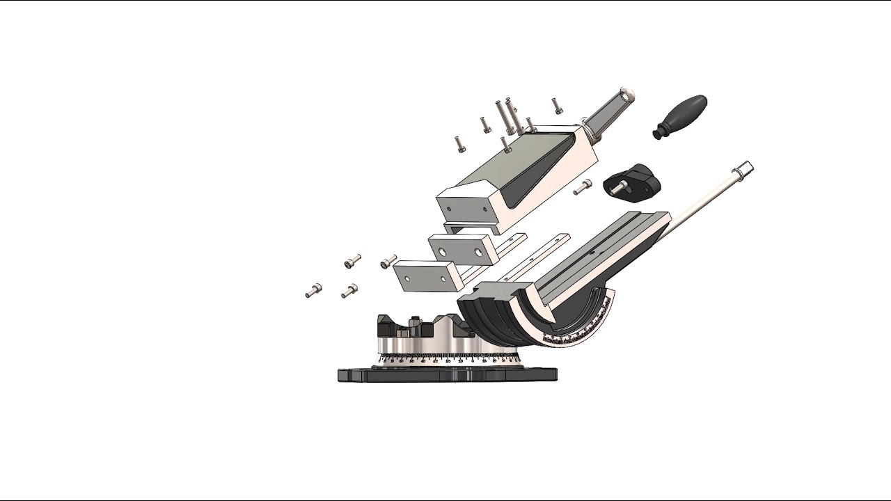 Angle Vice- Exploded view - YouTube