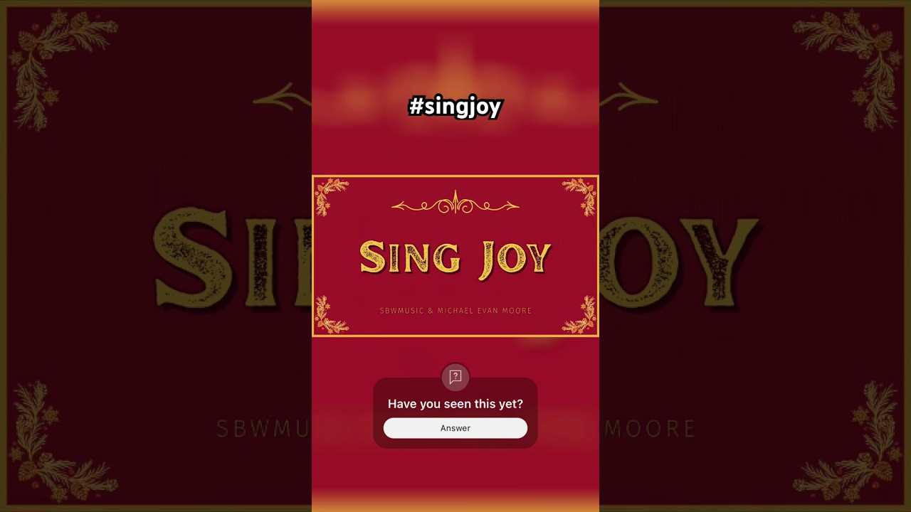 Sing Joy | Official Lyric Video #lyrics @sbwofficial - YouTube