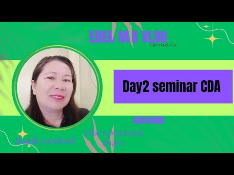 Day 2 seminar for CDA Registration - YouTube