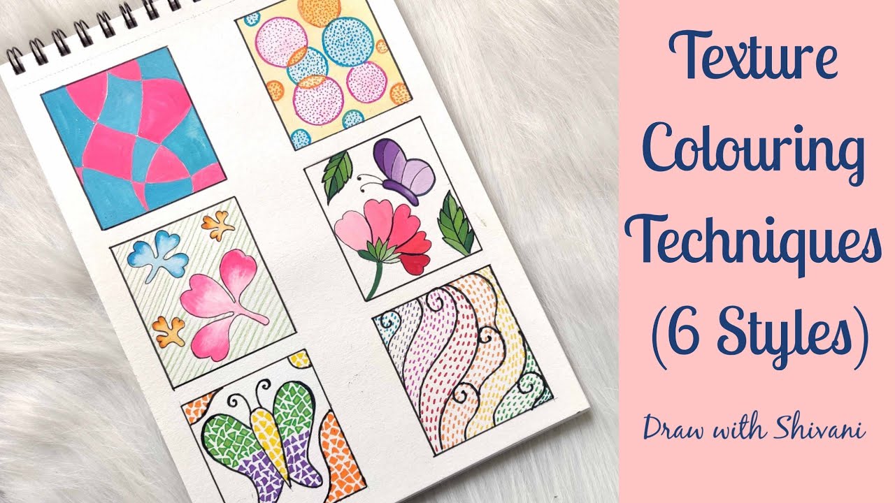 6 Colouring Techniques/ Motif Designing Ideas - YouTube