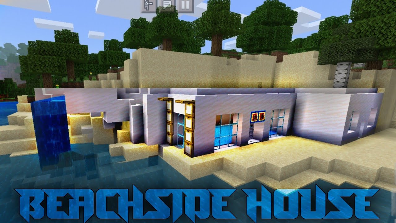 Creating a Beachside House in MINECRAFT | [TUTORIAL] How To - YouTube