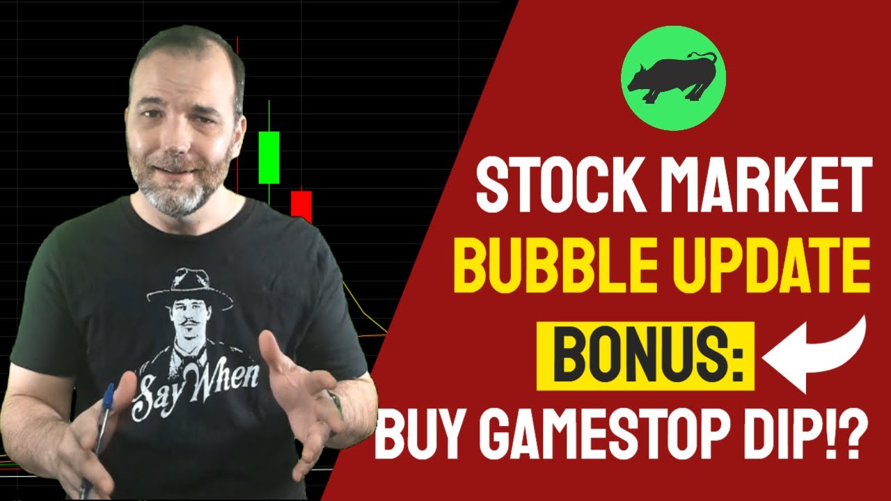 Stock Market Bubble Update + BONUS: Should I Buy Gamestop Stock Dip ...