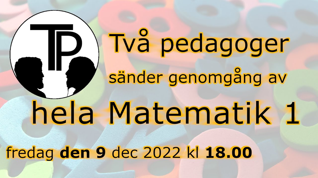 Hela kurs matematik 1 - YouTube