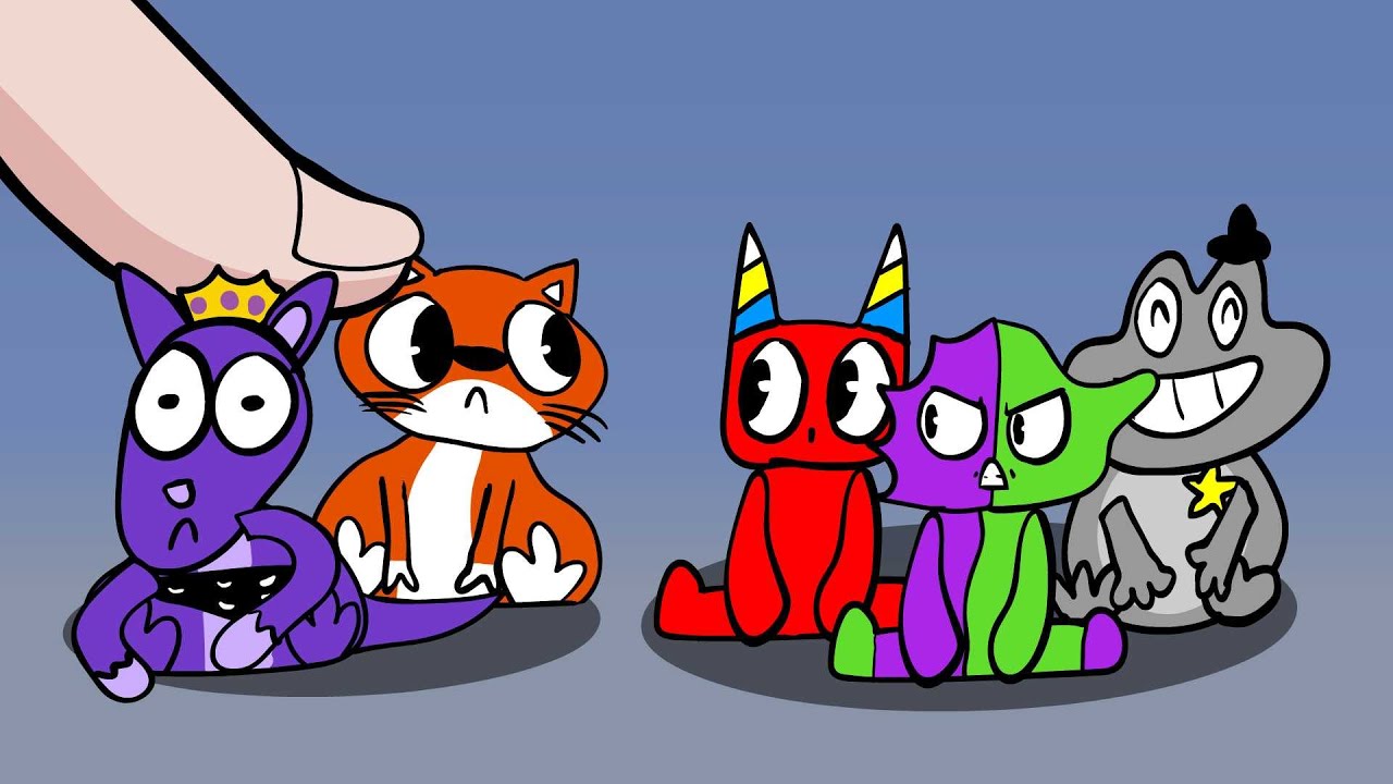 Anime Chibi Bittergiggle & Kittysaurus VS Finger Animation | Garten of ...