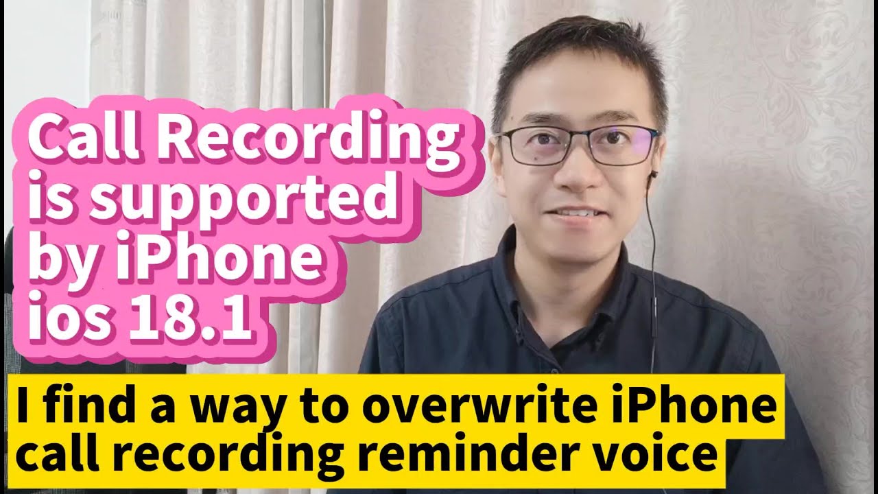 iPhone ios18.1 supports call recording I find way to hide mute iPhone ...