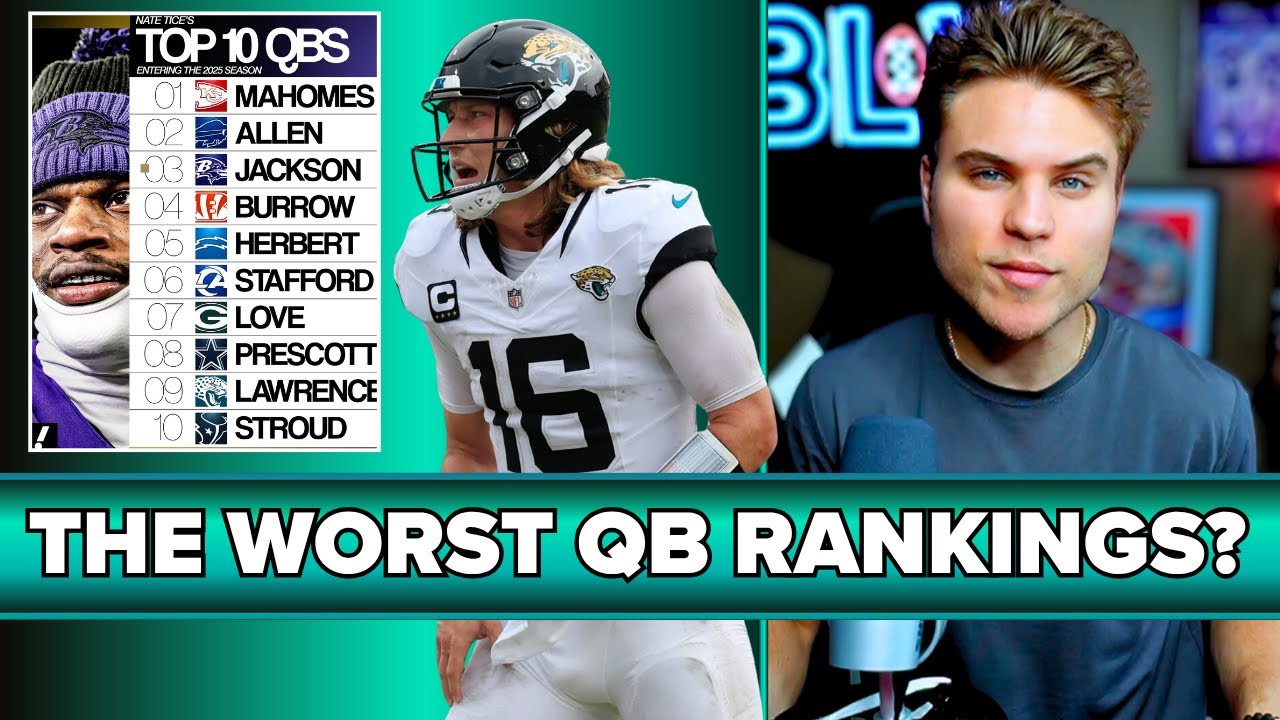 The WORST Top 10 QBs List of 2025 | Yahoo Sports Reaction - YouTube