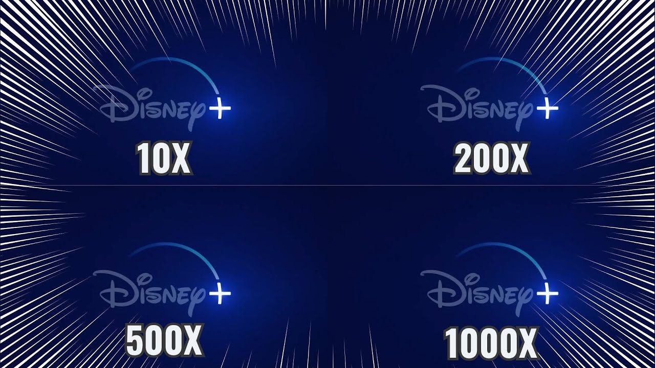 Disney Plus Intro Logo Getting Faster - YouTube