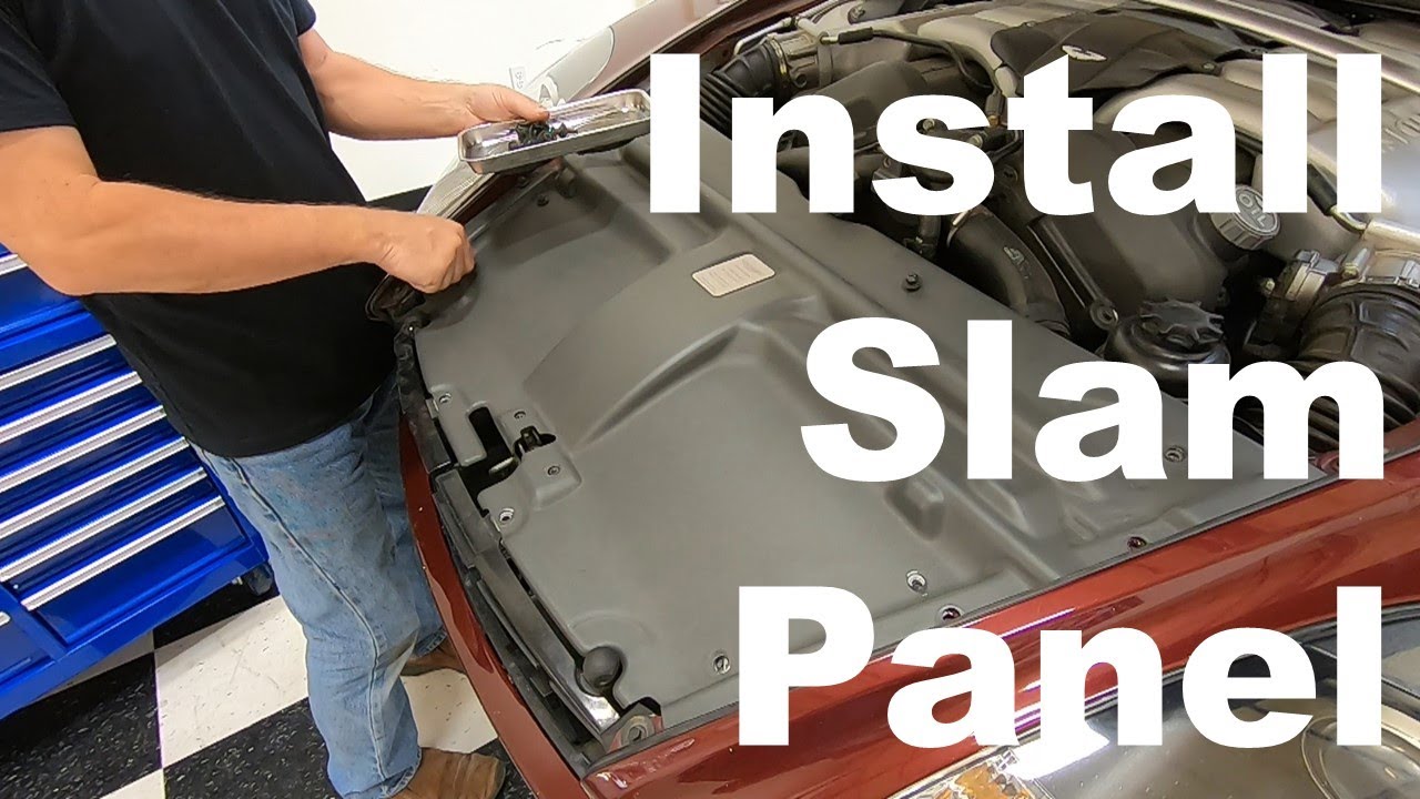 Installing the Engine Slam Panel in an Aston Martin DB9 - YouTube