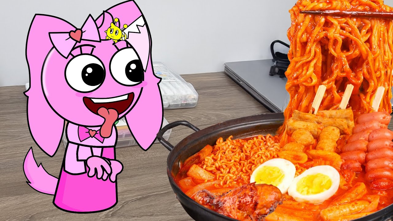 Pinki OC Stuck in a Tree! Kim Rescues Her & They Eat Noodles Together 🍜 ...