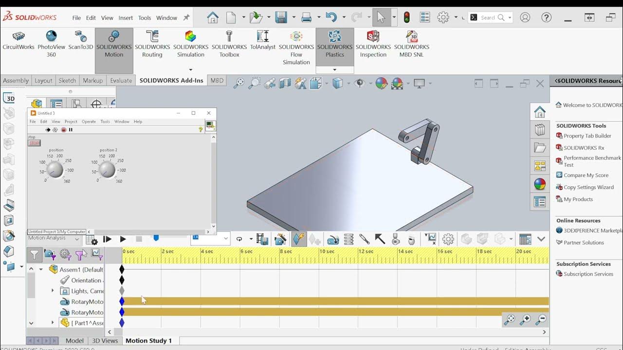 Simulación SolidWorks y labview Configuración básica - YouTube