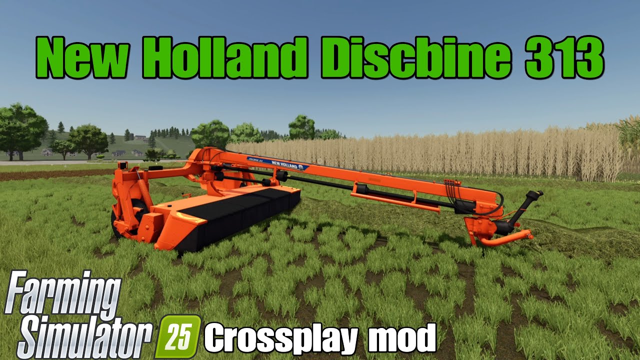 New Holland Discbine 313 / FS25 crossplay mod - YouTube