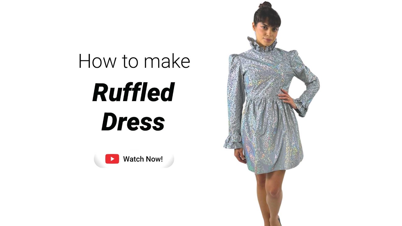 How To Sew A Ruffled Dress - Sewing Tutorial & Pattern (#2421) - YouTube