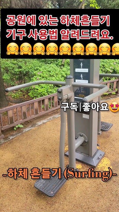 공원 운동 기구 사용법 잘 알고 운동하자 Shrots 운동 공원운동 맨몸운동 야외운동 밖에서운동 운동기구 사용법 동기부여 챌린지 Youtube