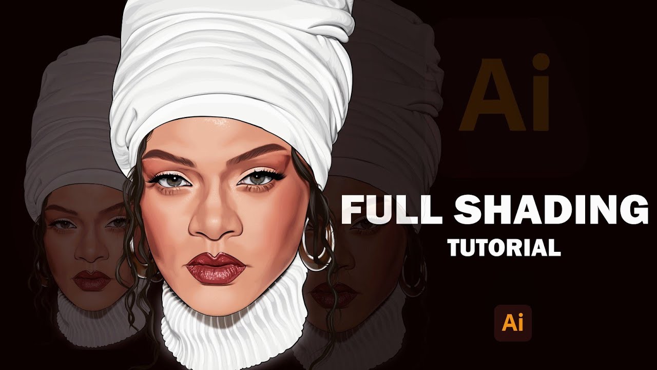 Step by step full tutorial on how to cartoon yourself | RIHANNA | Adobe ...