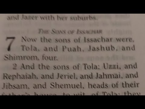 1Chronicles Ch7 THE SONS OF ISSACHAR📖GM Bible Study join us Day11 # ...