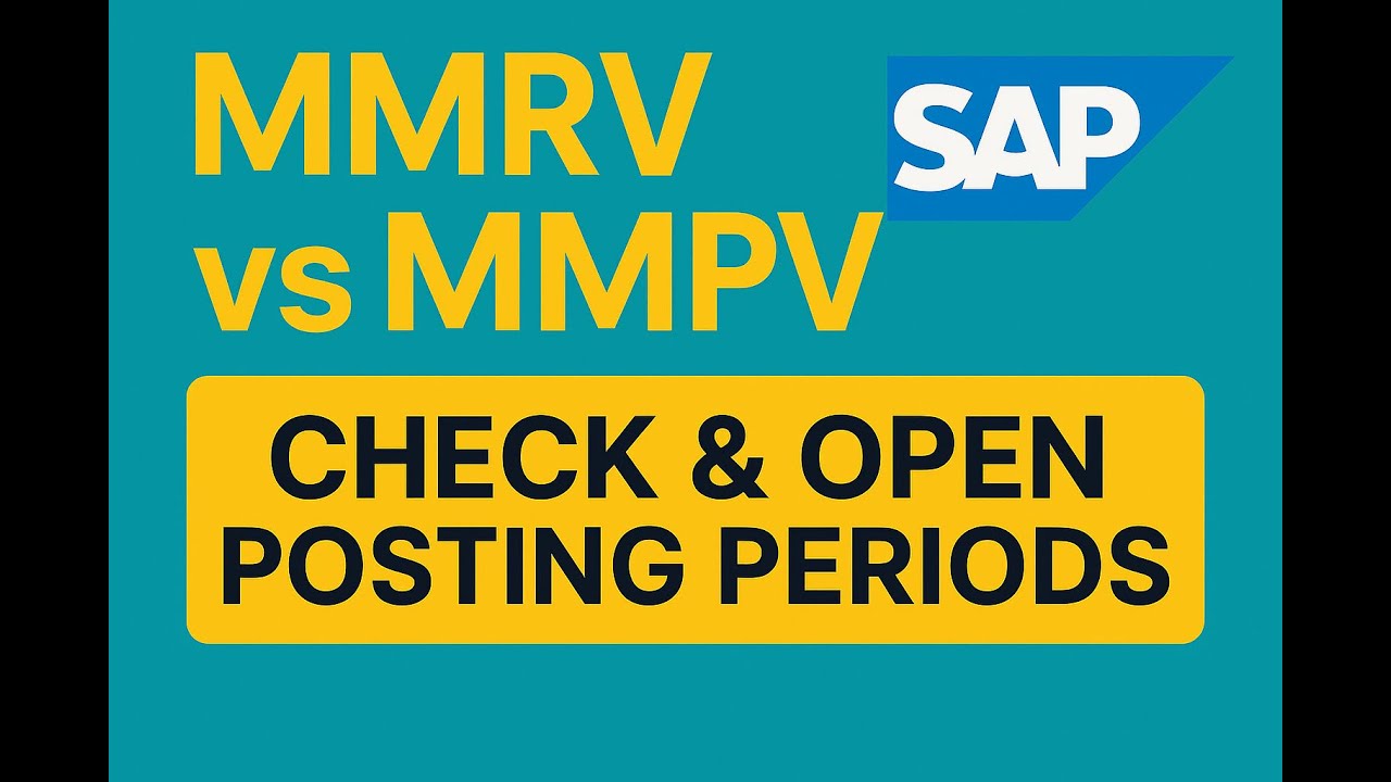 Use of Transaction Codes MMRV (Check Posting Period) and MMPV (Open ...