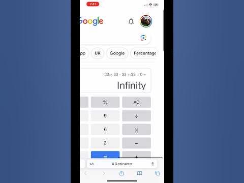 How to get infinity on calculator - YouTube