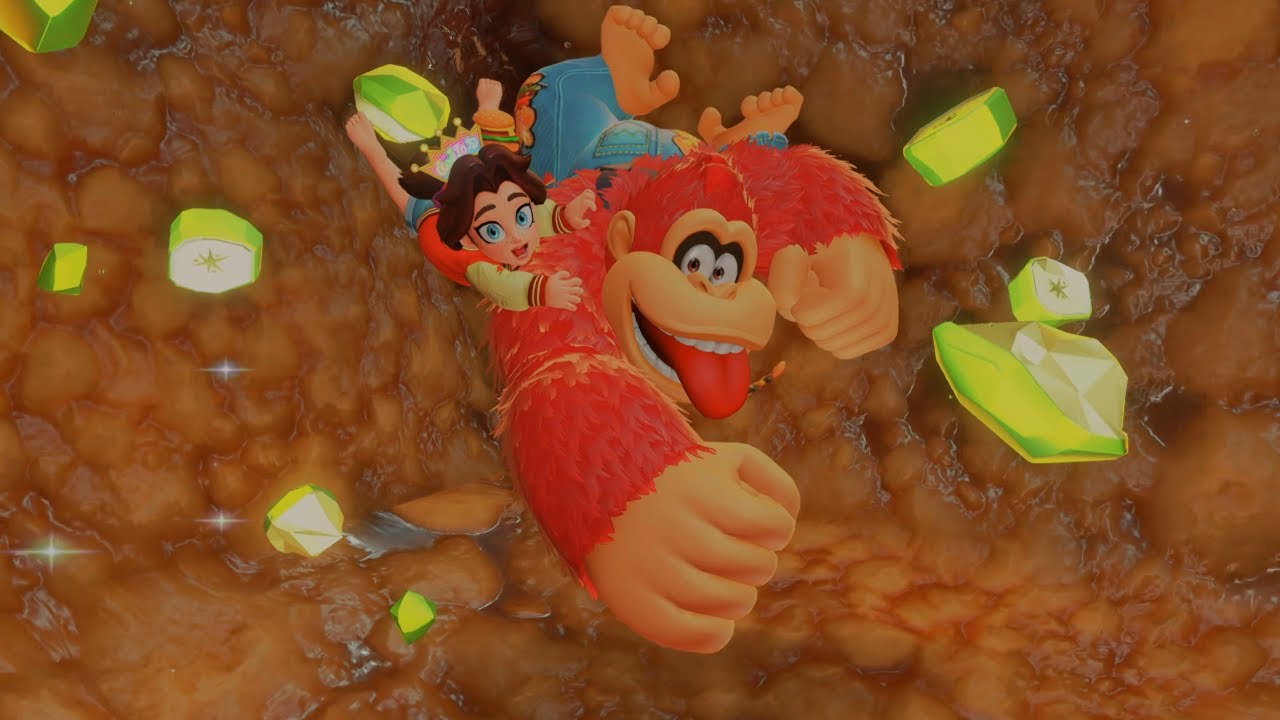 Donkey Kong Bananza - Making Their Way Through and Down The Giant ...