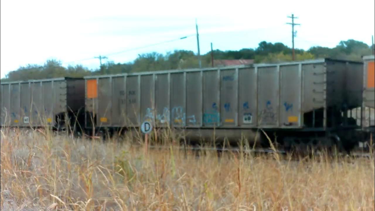 BNSF WB Empty Coal Car Train w/2 DPU Pushers in Kempner, TX 12/05/2024 - YouTube